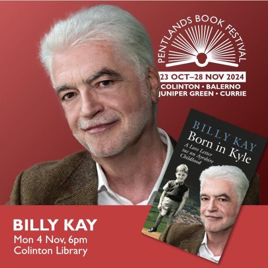 Billy Kay – Pentlands Book Festival: 6 Nov – 3 Dec 2025